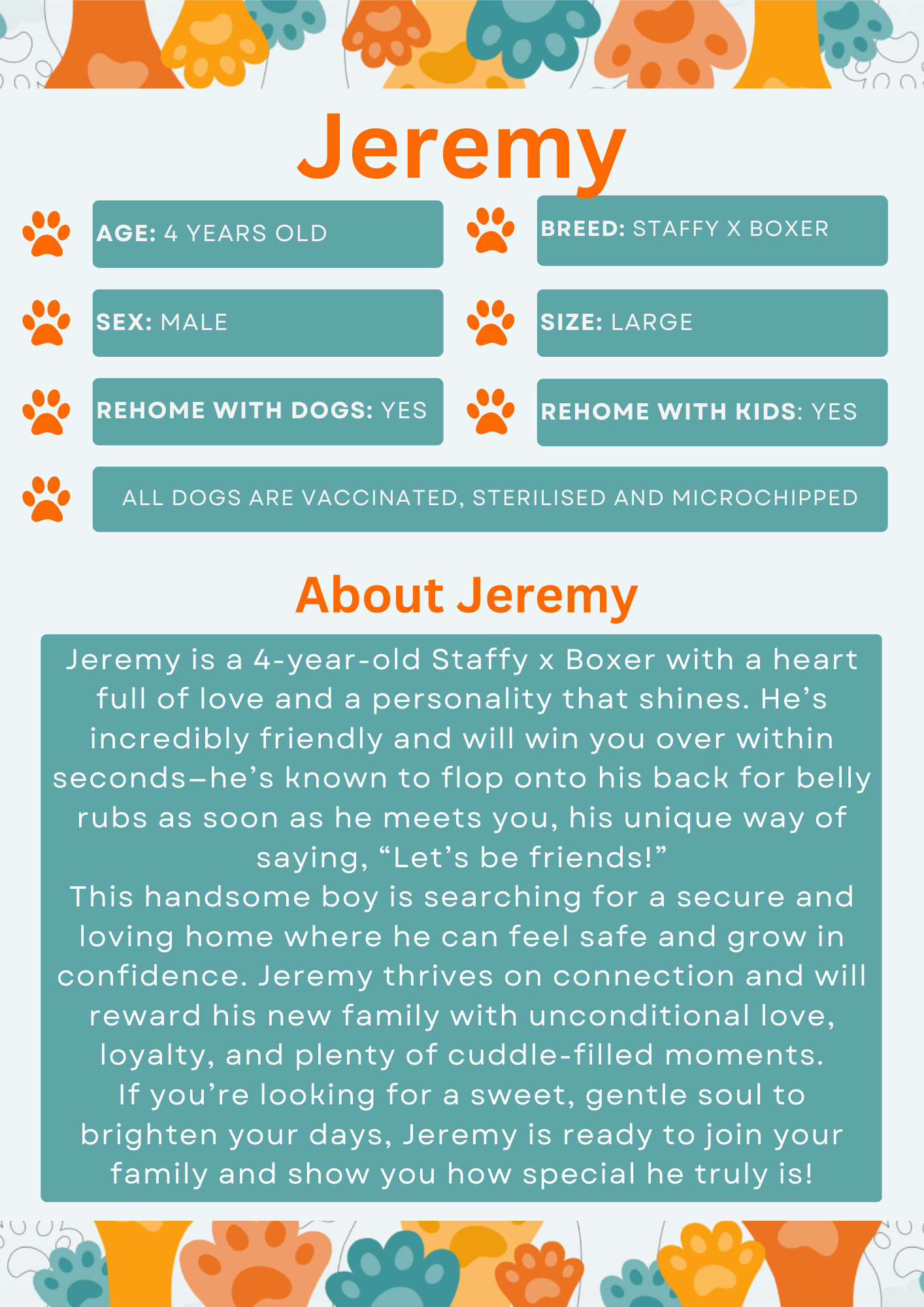 Jeremy - Swan Animal Haven